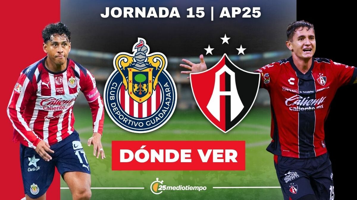 Chivas vs. Atlas: dónde y a qué hora ver EN VIVO Clásico Tapatío J15