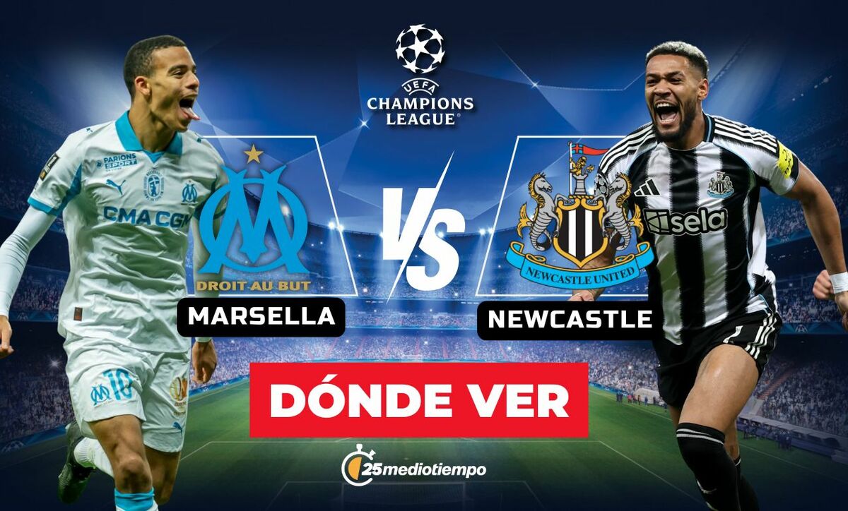 Dónde ver Marsella vs. Newcastle EN VIVO: partido Champions League HOY