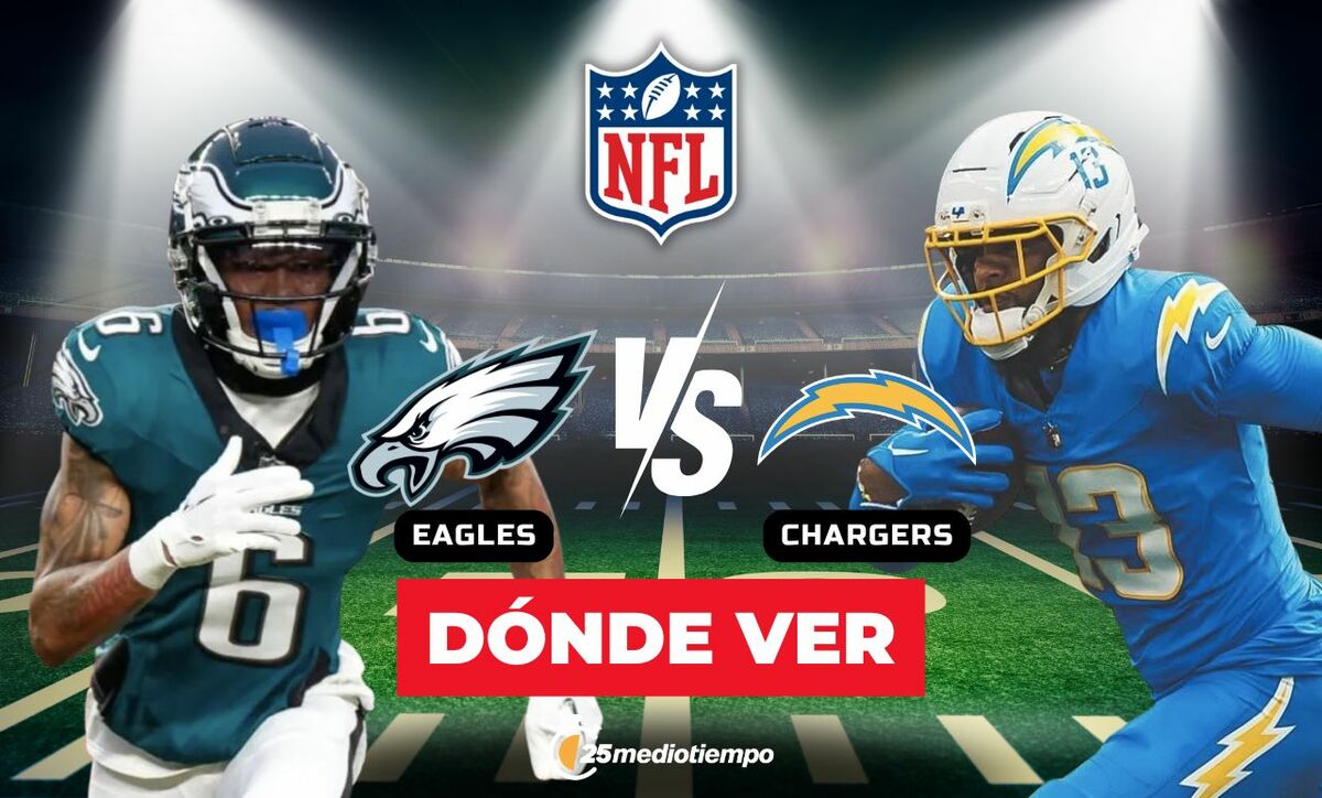 Dónde y a qué hora ver Eagles vs Chargers EN VIVO: Semana 14 NFL 2025