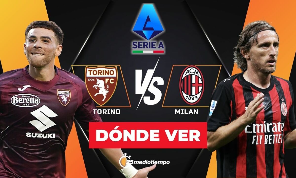 Dónde ver Torino vs Milan EN VIVO: horario y canal de partido Serie A