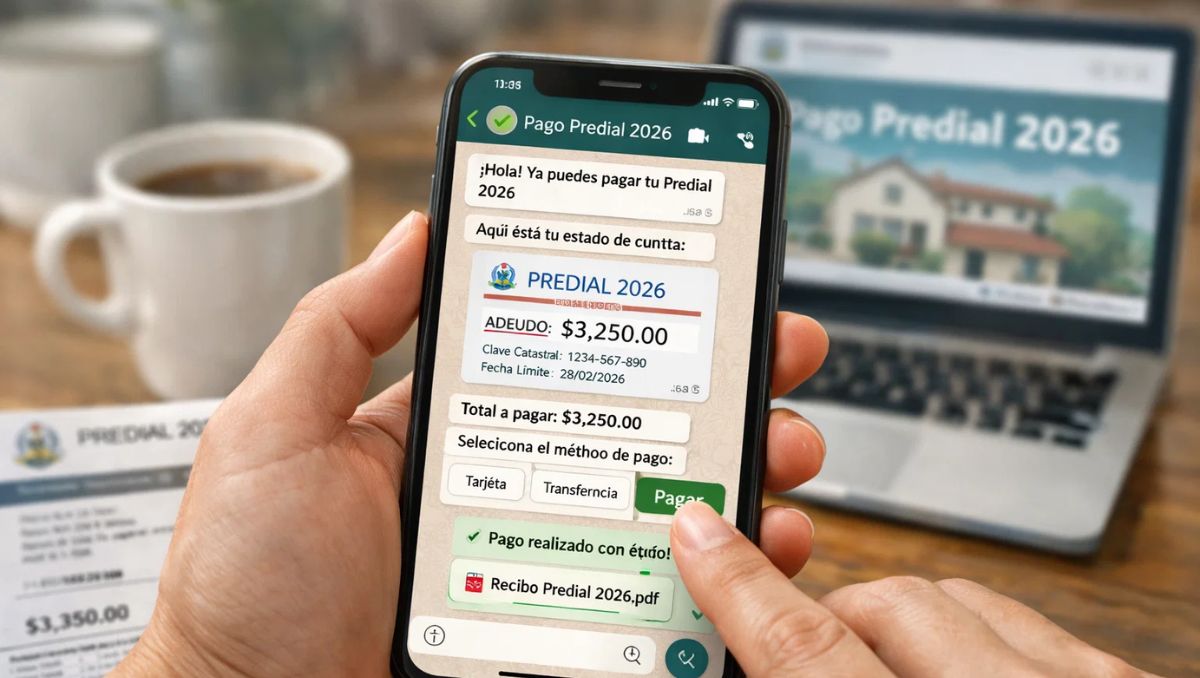Pago de predial por WhatsApp: quiénes podrán usarlo y cómo hacerlo