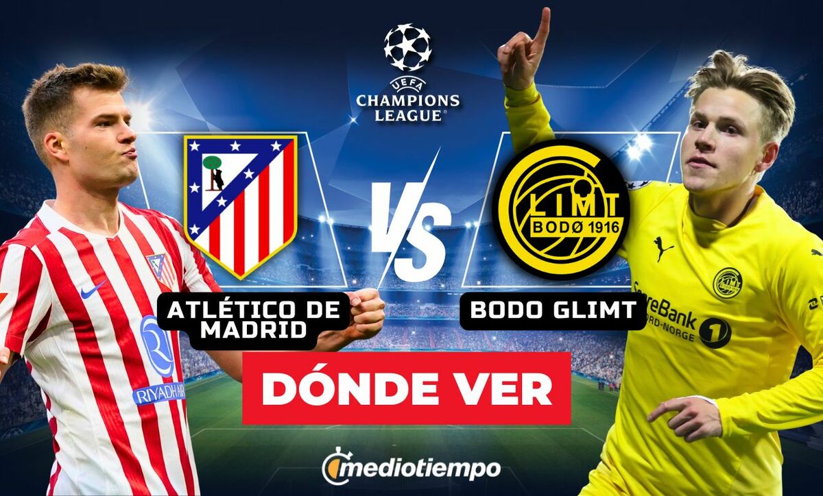Dónde ver Atlético de Madrid vs Bodo Glimt: Champions League EN VIVO