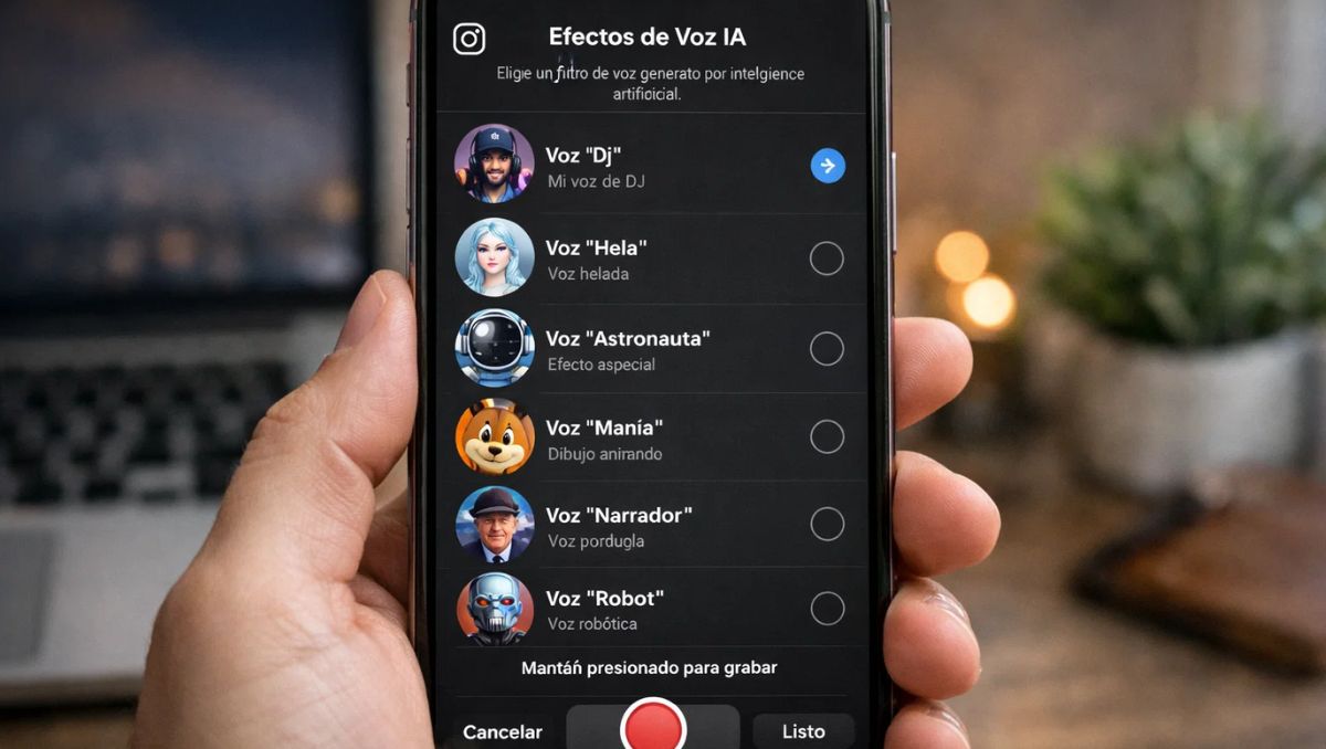 Cómo activar el filtro de voz con IA en Instagram para enviar audios