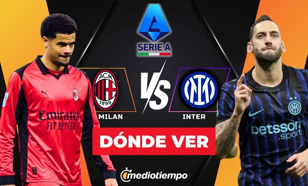 Dónde ver Milan vs Inter EN VIVO: canal de partido Serie A 2026