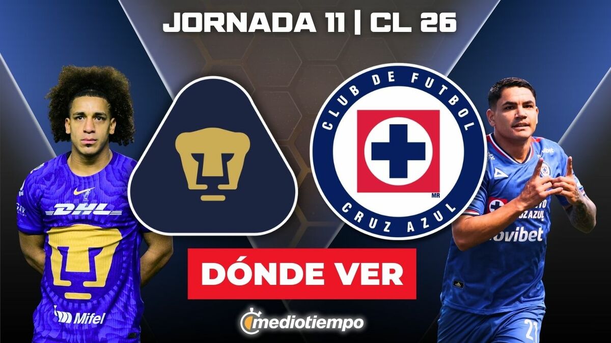 Pumas vs. Cruz Azul: dónde y a qué hora ver EN VIVO J11