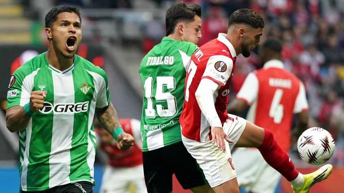 Fidalgo, titular en el empate del Betis ante Braga en Europa League