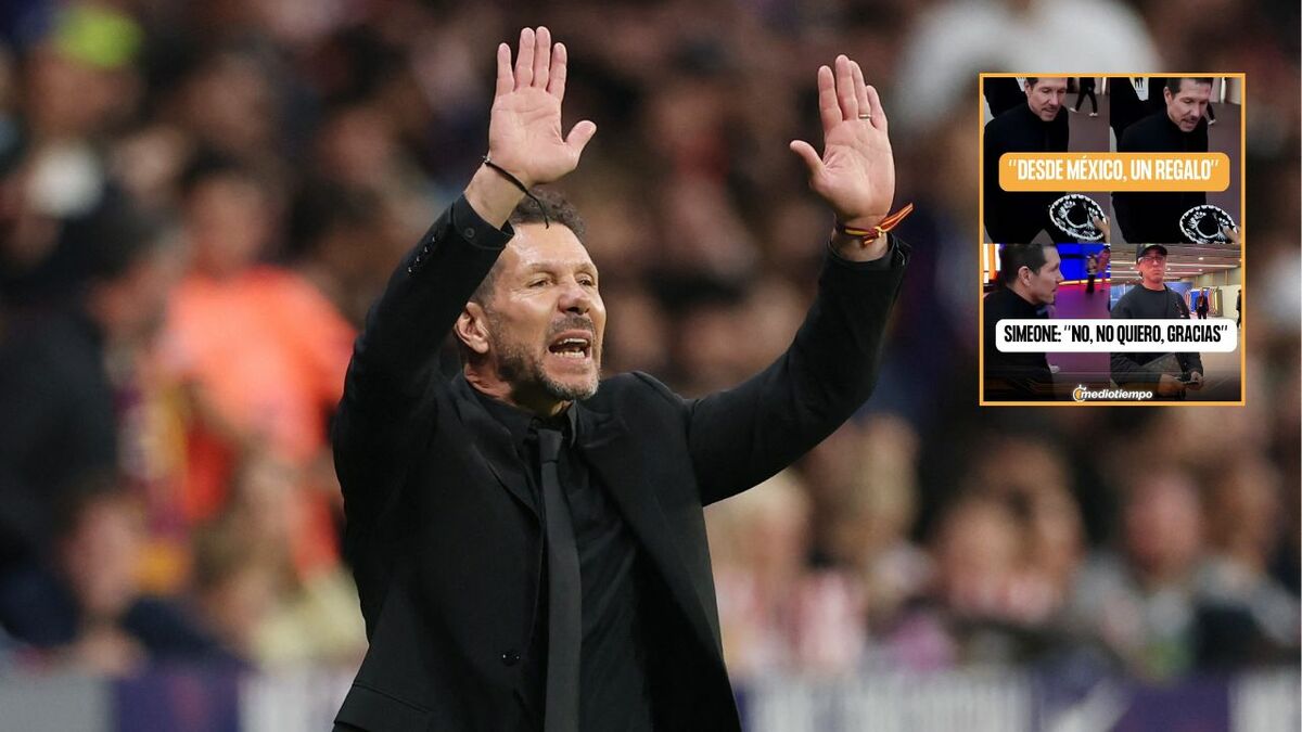 Cholo Simeone rechaza regalo mexicano: VIDEO