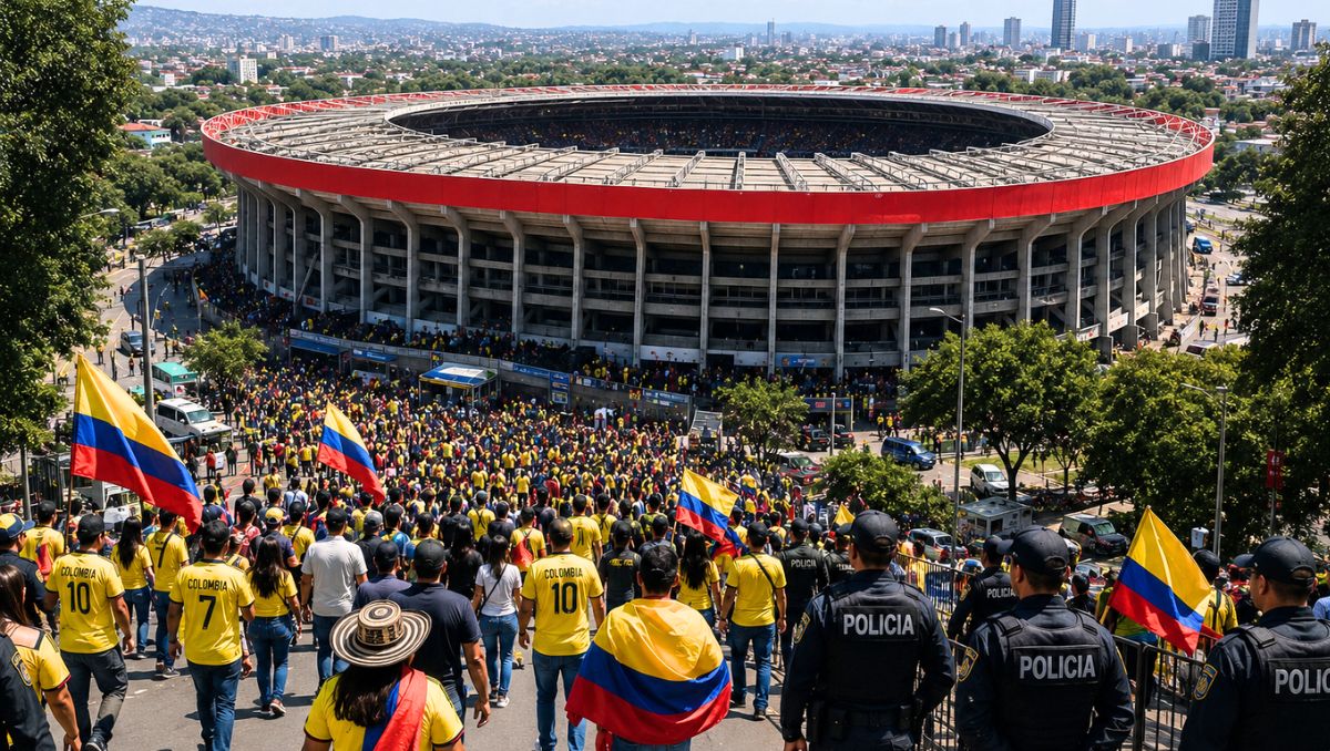 Cuáles son las calles cerradas por el partido de Colombia y Uzbekistán
